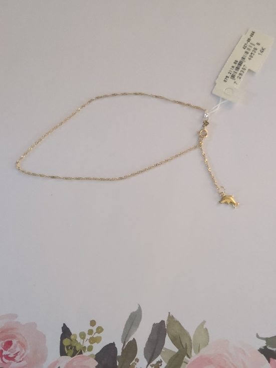 Jewelry | 14k Gold Dolphin Charm Anklet | Poshmark